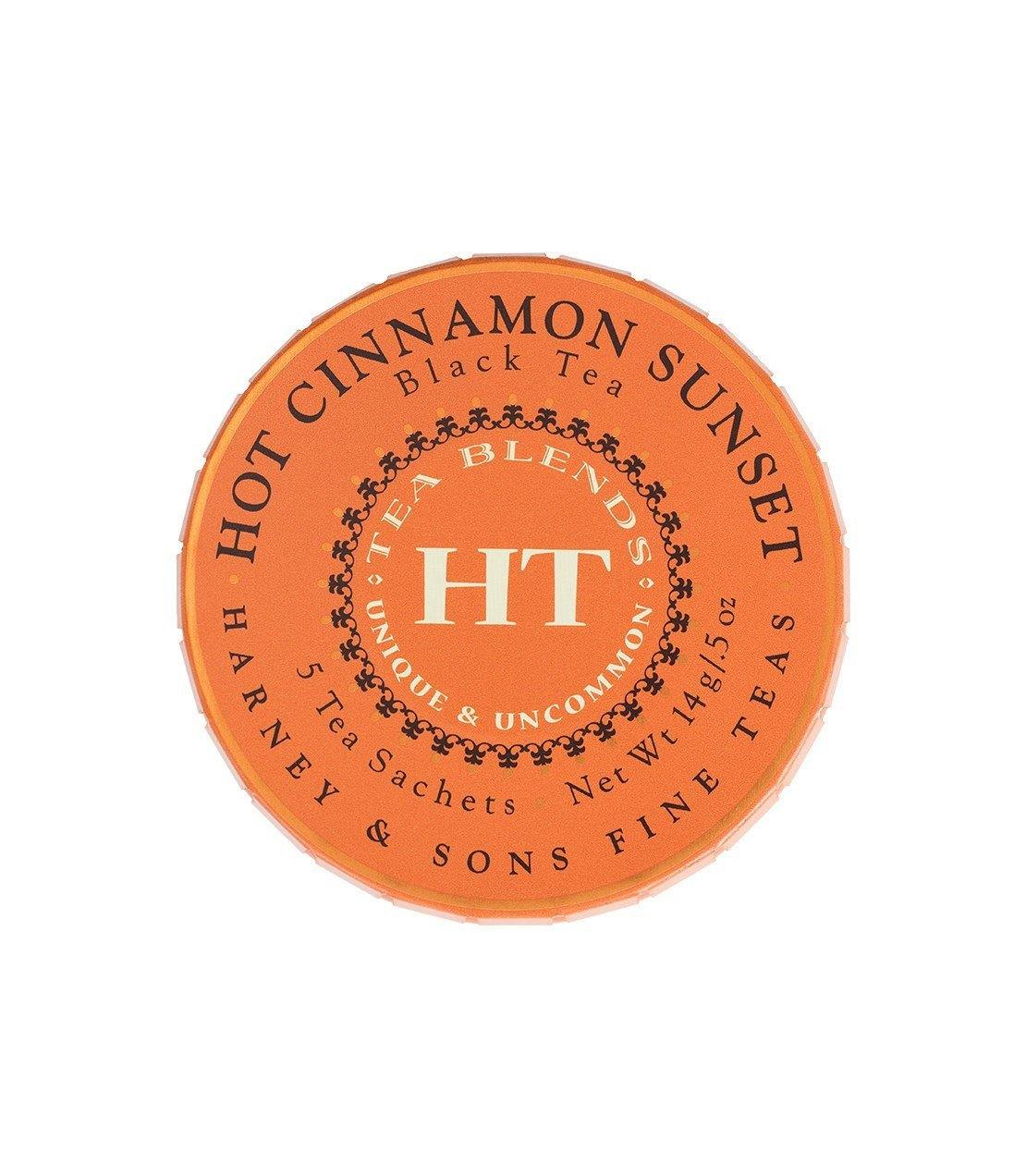 Harney & Sons Hot Cinnamon Sunset Tea Tagalong (5 Sachets) – Premium Teas